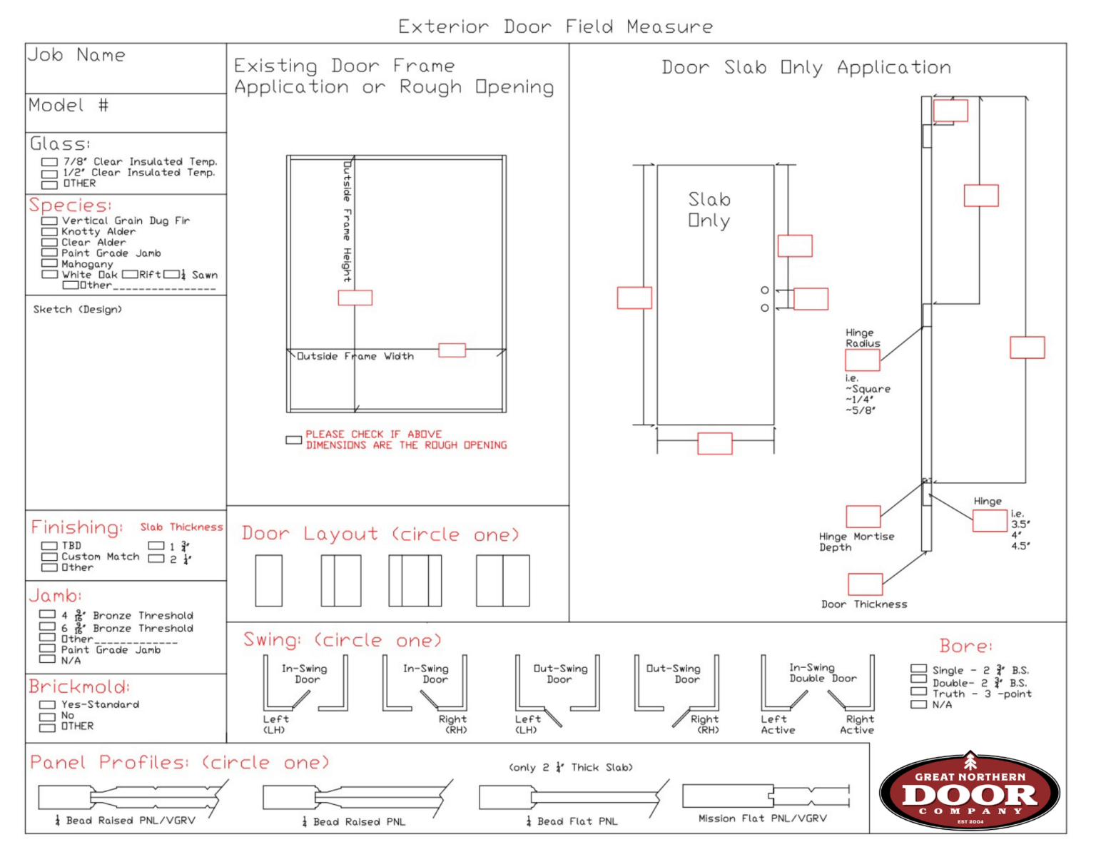 How to Measure an Exterior Door - Great Northern Door